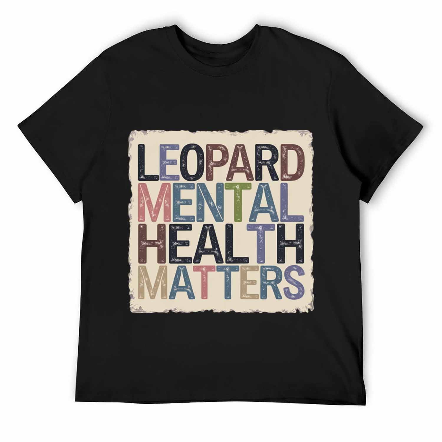VogueVale Leopard Mental Health Matters Gift Human Brain Illness ...