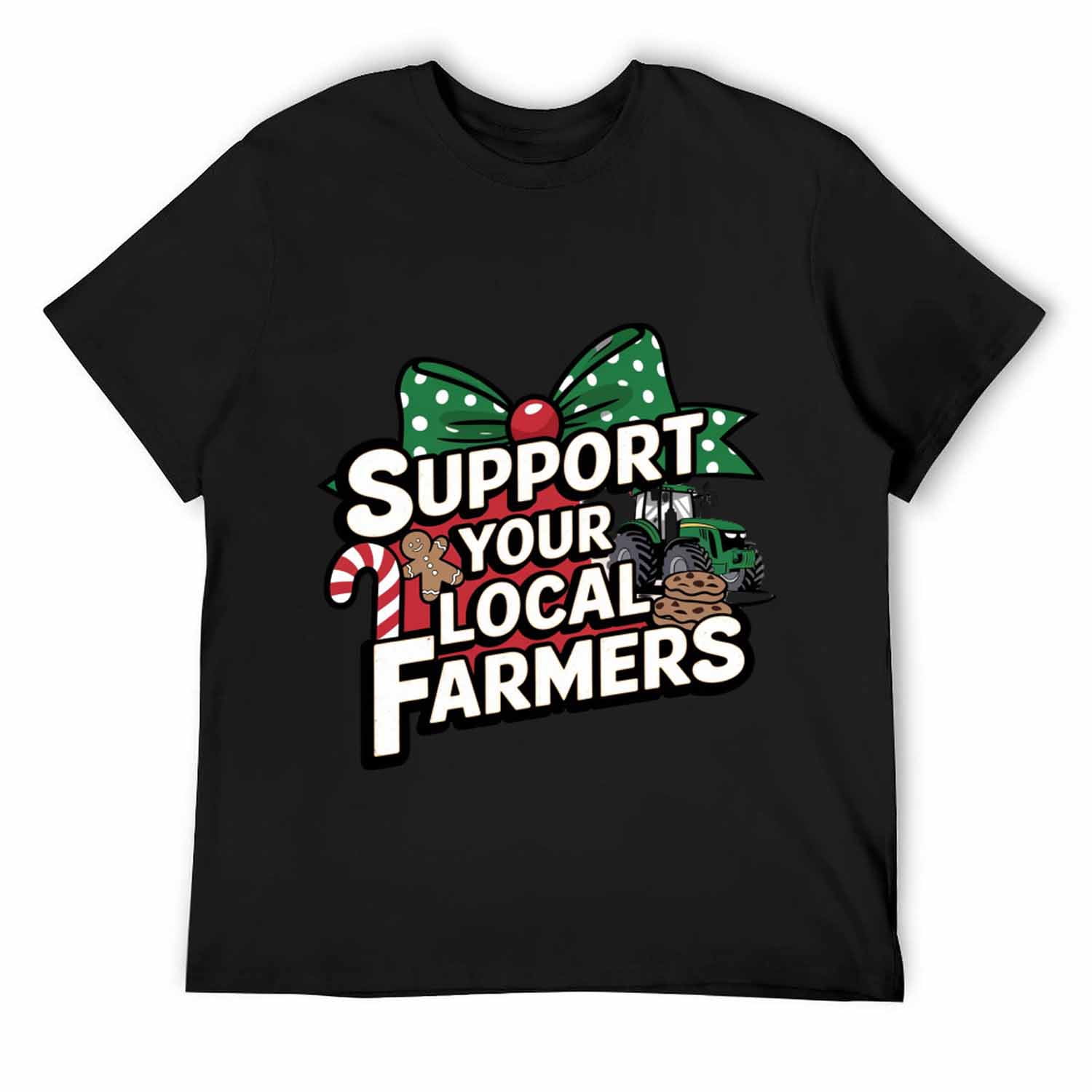 VogueVale Support Your Local Farmers 4Th Of July Shirt Women American Flag Usa T-Shirt-XL ...