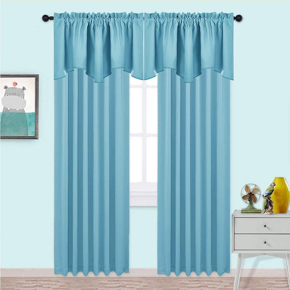 Voguele Rod Pocket Energy Efficient Blackout Curtain UV Protection ...