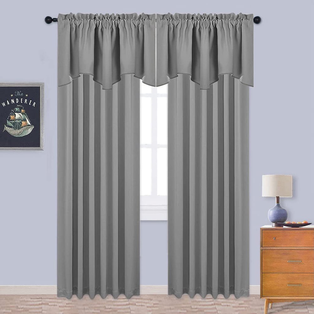 Voguele Rod Pocket Energy Efficient Blackout Curtain UV Protection ...