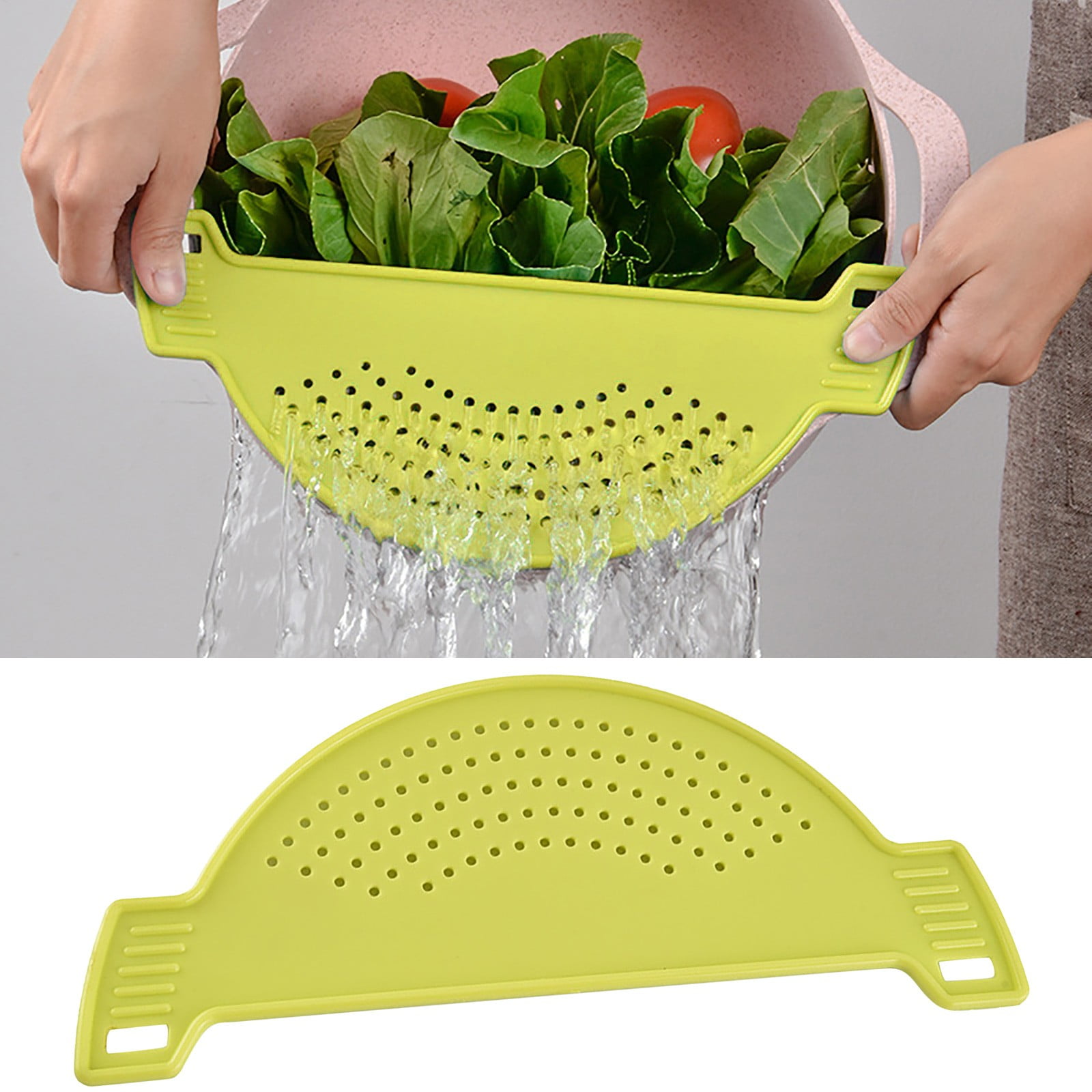 Voguev Strainers | Plastic Drainer Strainers Pot Funnel Half Moon Shape ...