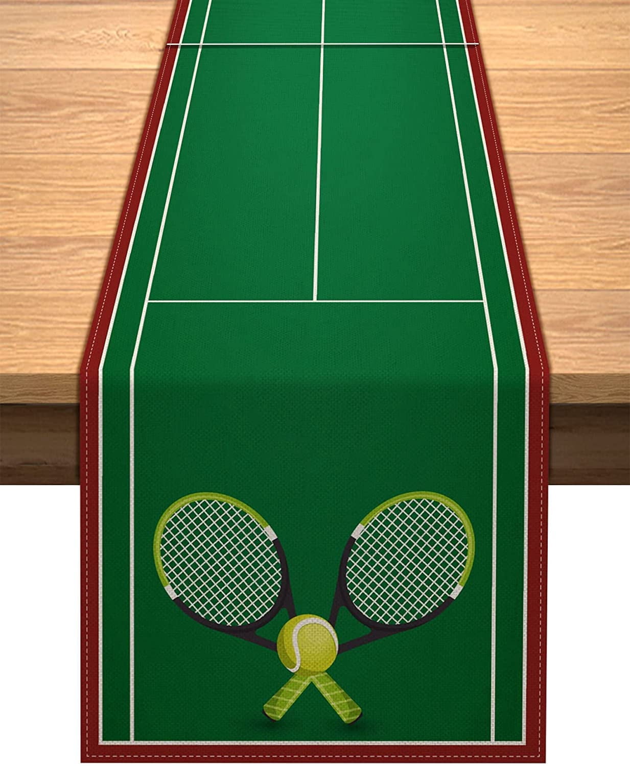 Vohado Tennis Court Table Runner for Tennis Themed Birthday Party ...