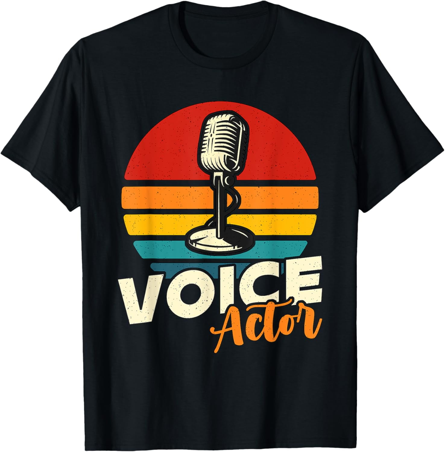 Voice Actor Retro Drama Announcer Voice Acting Voice Actor T-Shirtmen ...