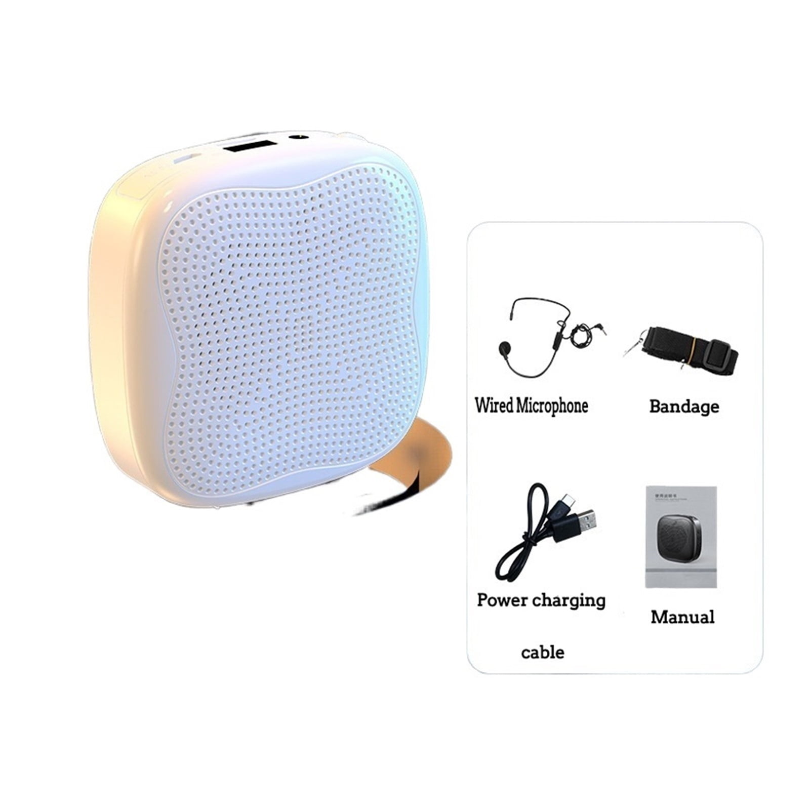 Voice Amplifier Megaphone Mini Audio Speaker With Microphone ...