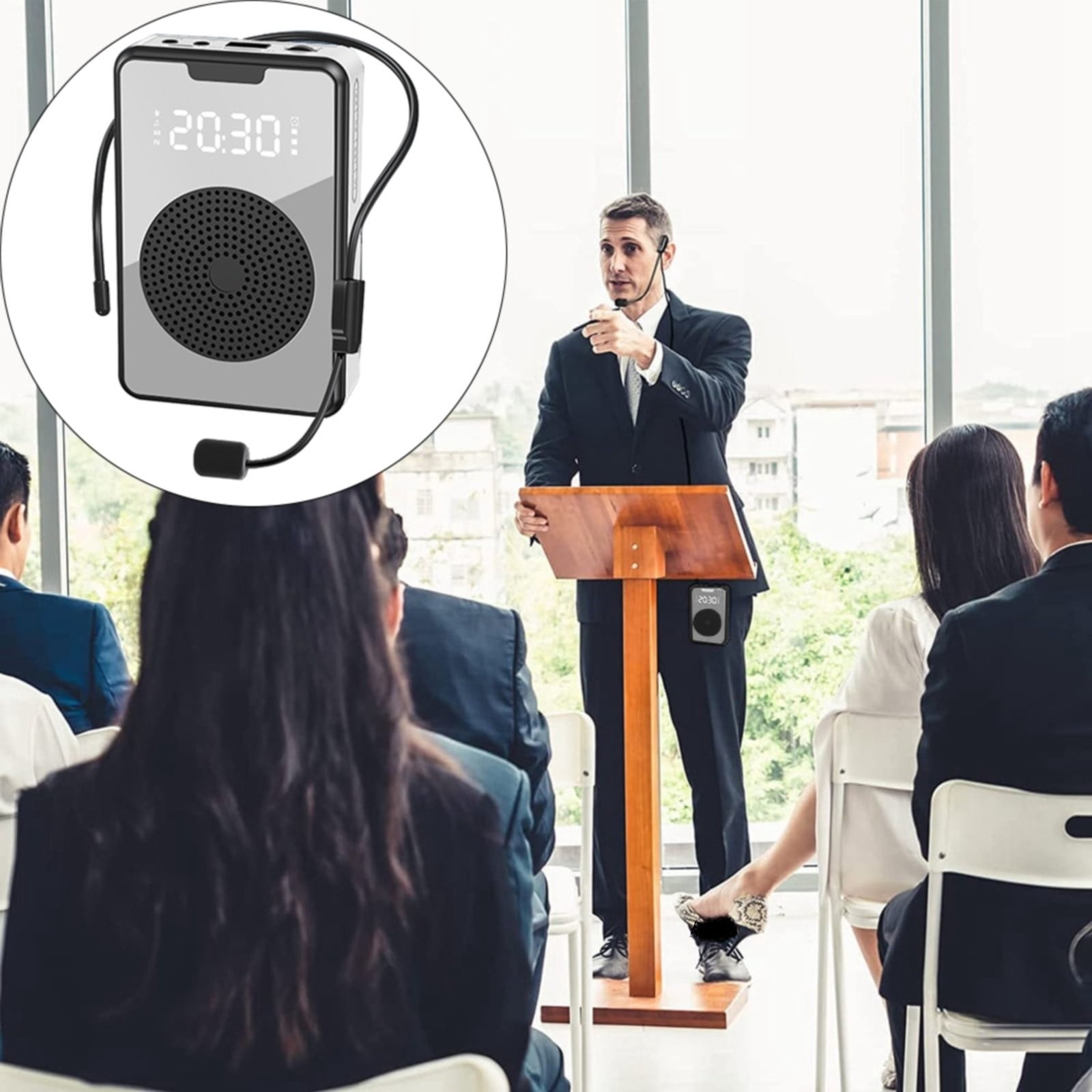 Voice Amplifier With Headset Microphone Portable For Teachers Tour ...