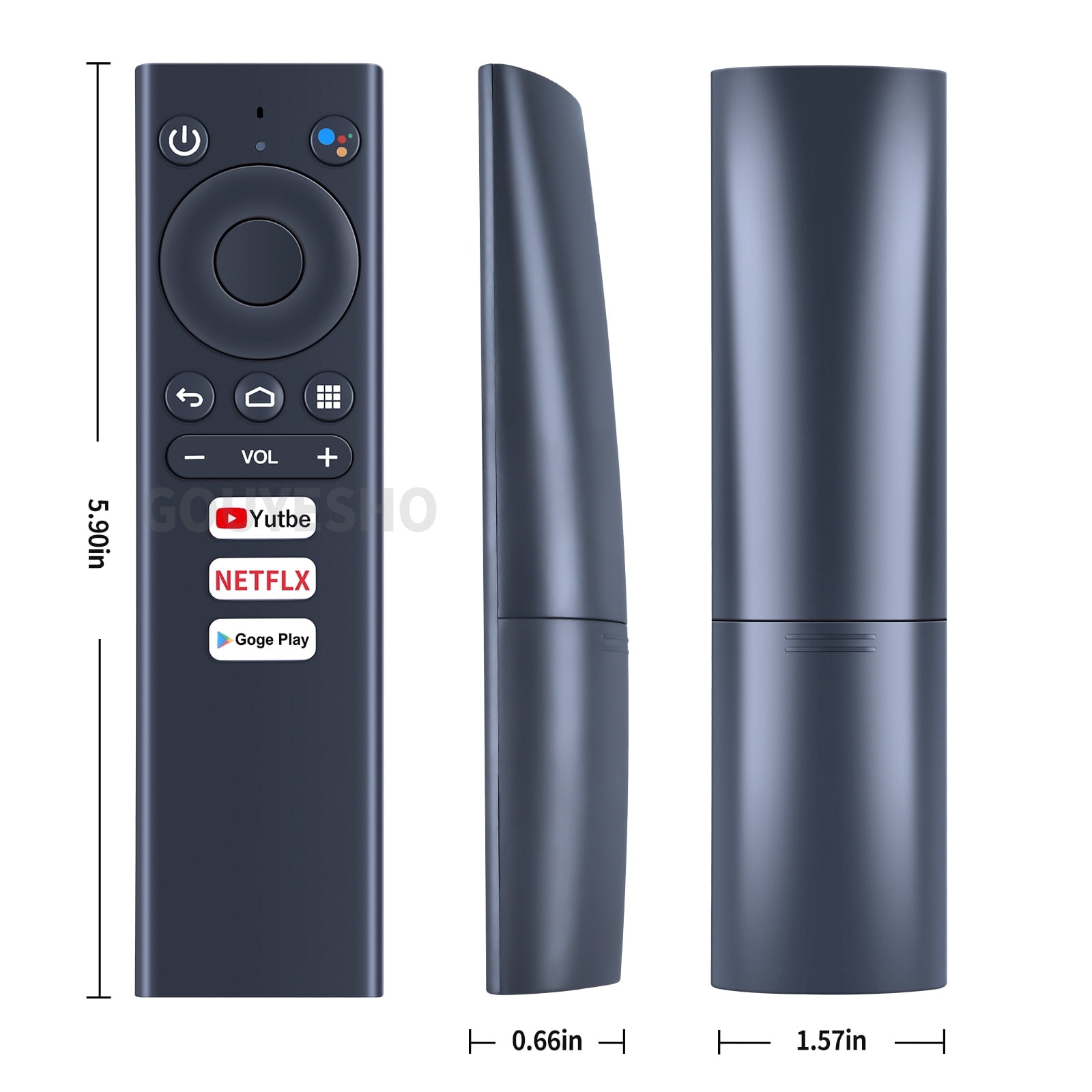 Voice Bluetooth Replacement Remote Control For Ematic 4K UHD Android TV ...