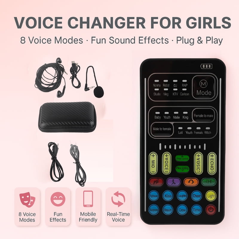 Voice Changer ABS Handheld Portable Multifunctional Sound Disguiser ...