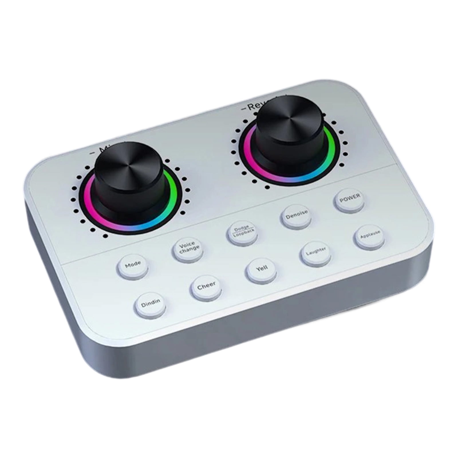 Voice Changer Device With 4 Sound Effect Lighting Handheld Microphone ...