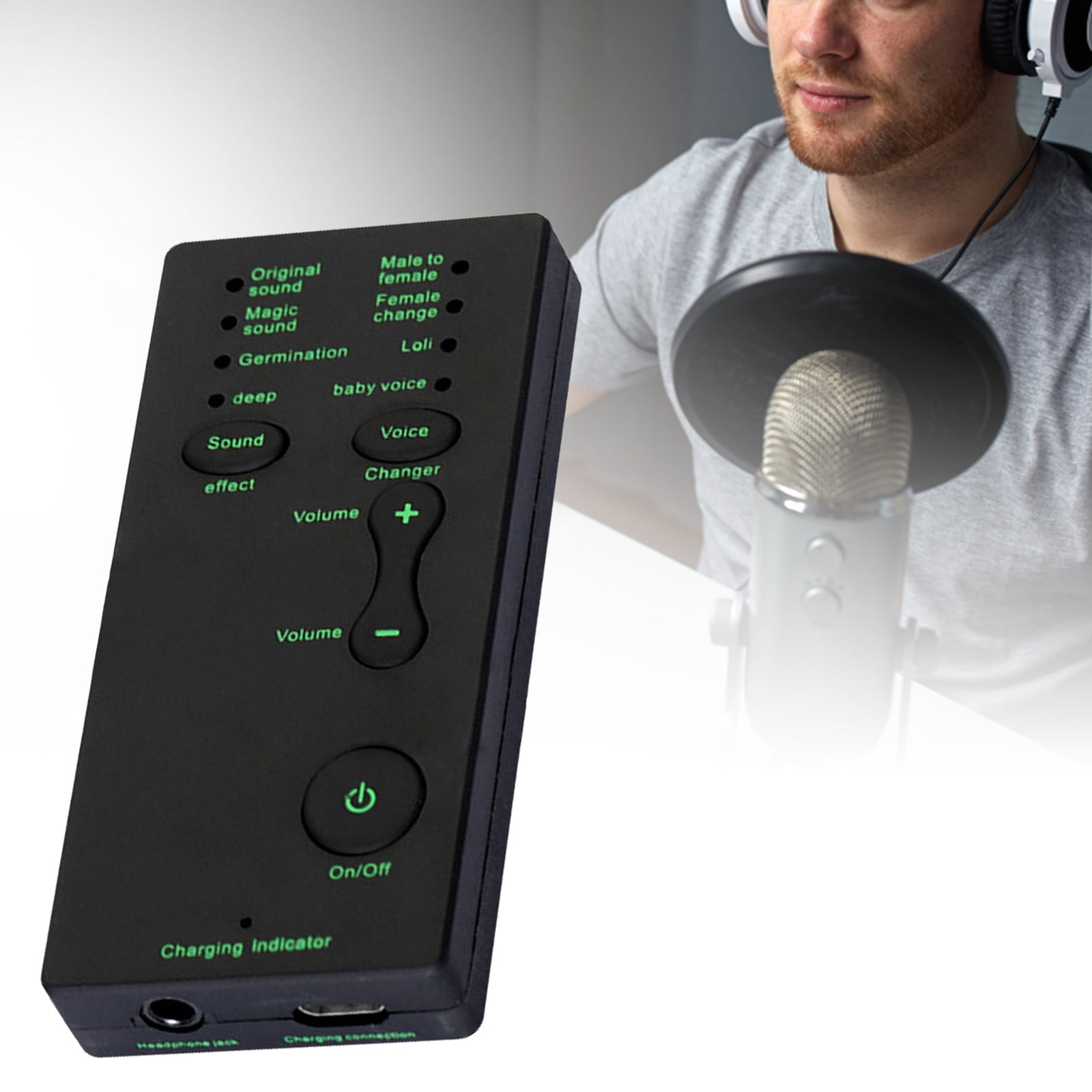 Voice Changer Device for Gaming Chatting Recording with Sound Effects ...