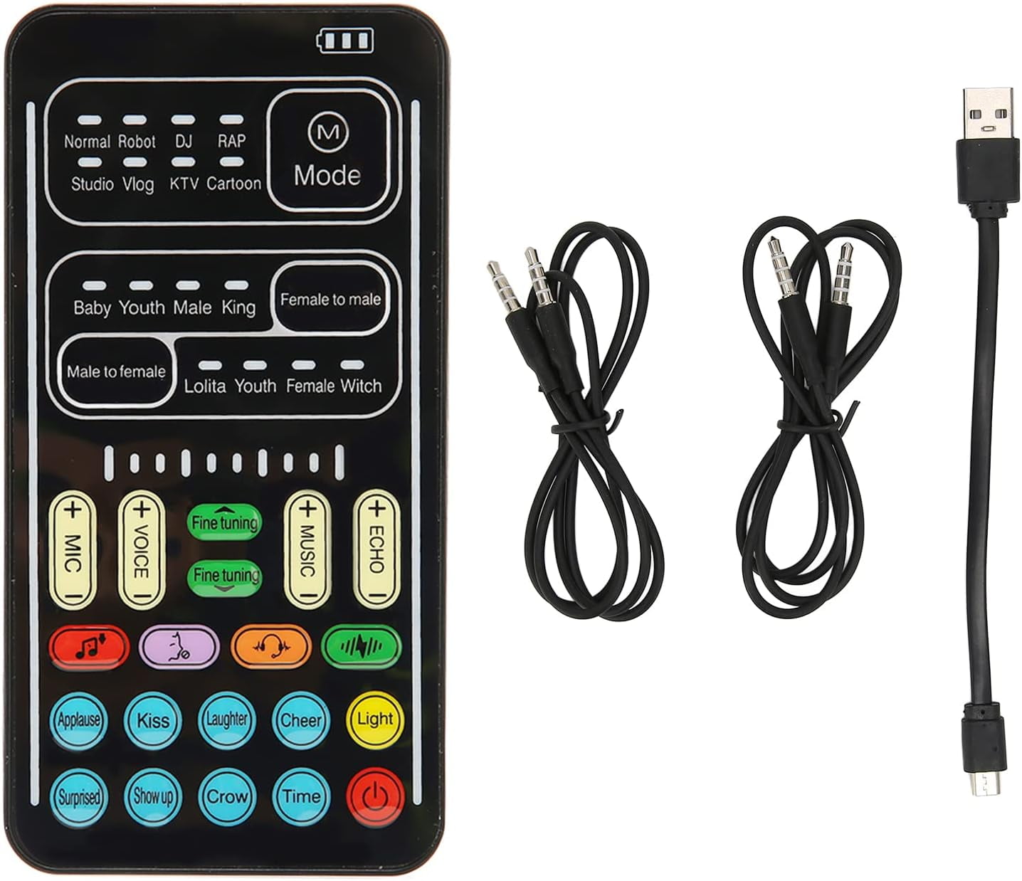 Voice Changer Disguiser, Mini Gaming Live Sound Card, for /PS5/ One ...