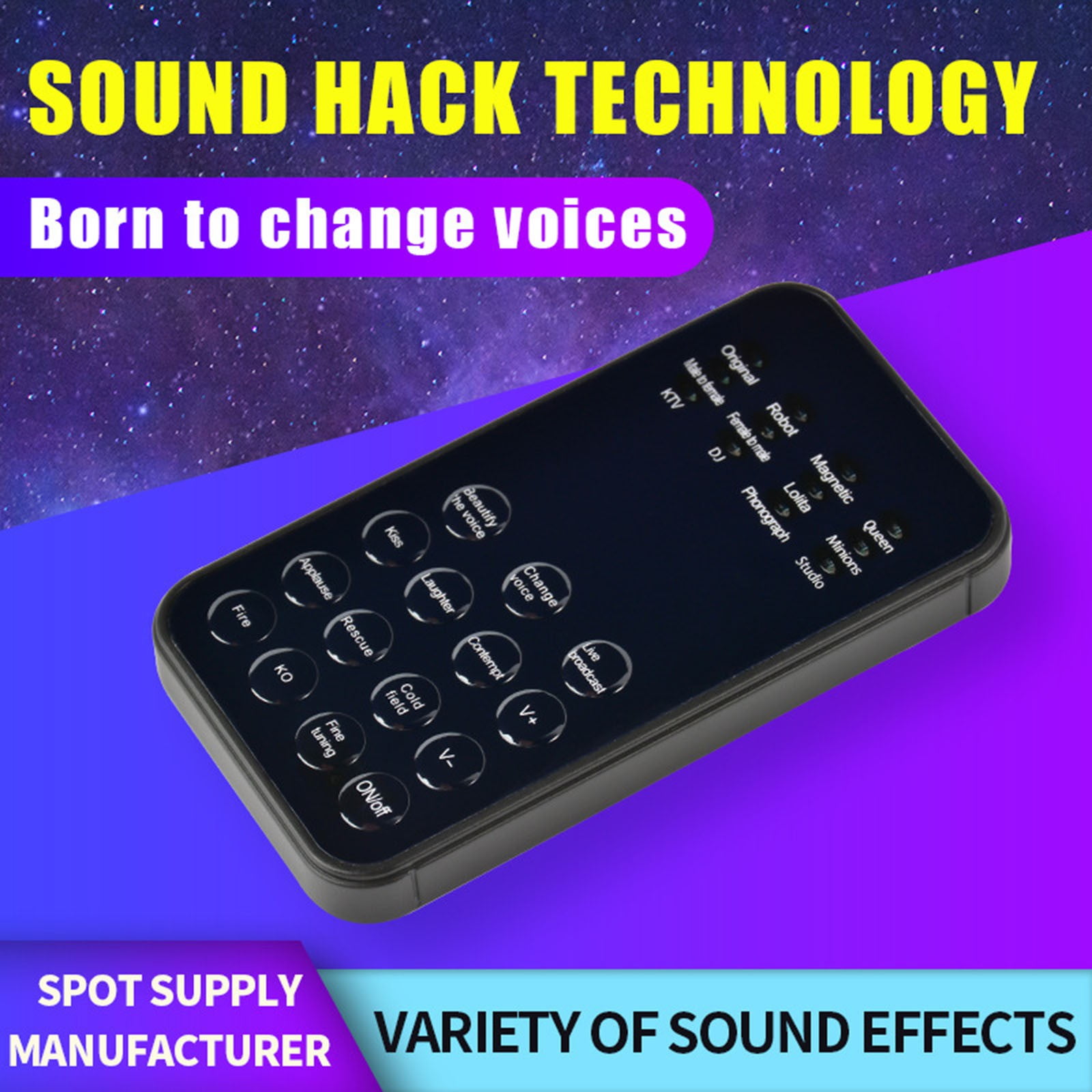 Voice Changer Handheld Microphone Voice Changer (S9) - Walmart.com