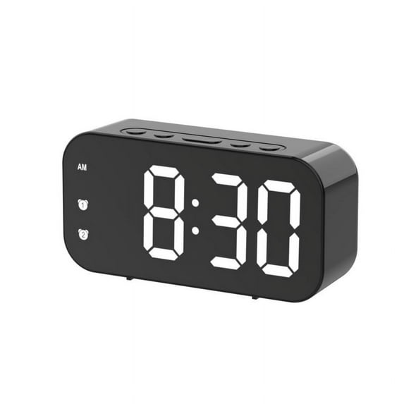 Voice Control Digital Alarm Clock Temperature Dual Alarms Snooze Table ...