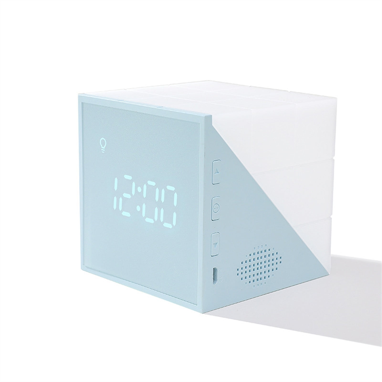 Voice Control Intelligent Alarm Clock, Wake Up Light Alarm Digital ...