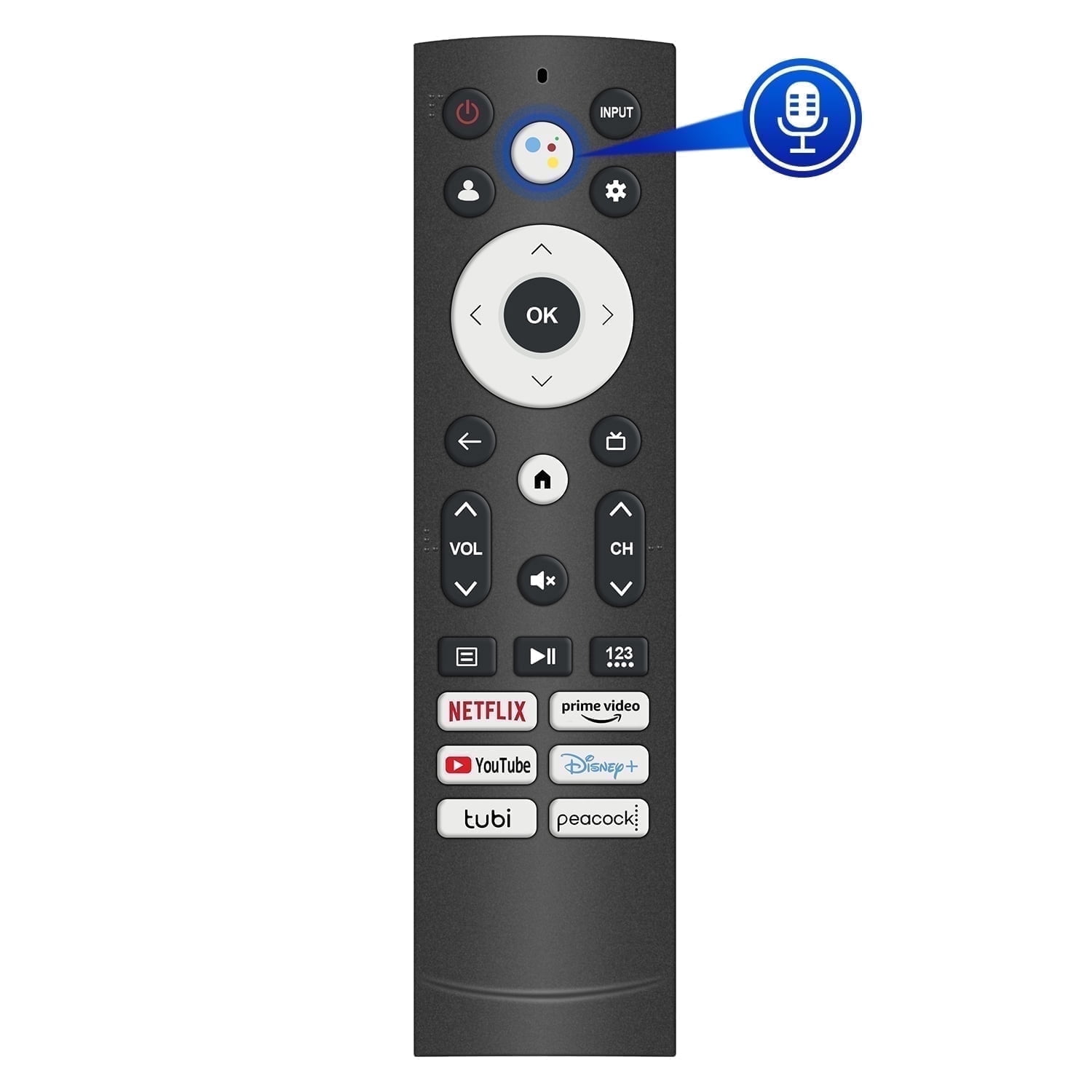 Voice Control for Hisense TV Remote,Remote for Hisense Smart Google TV ...