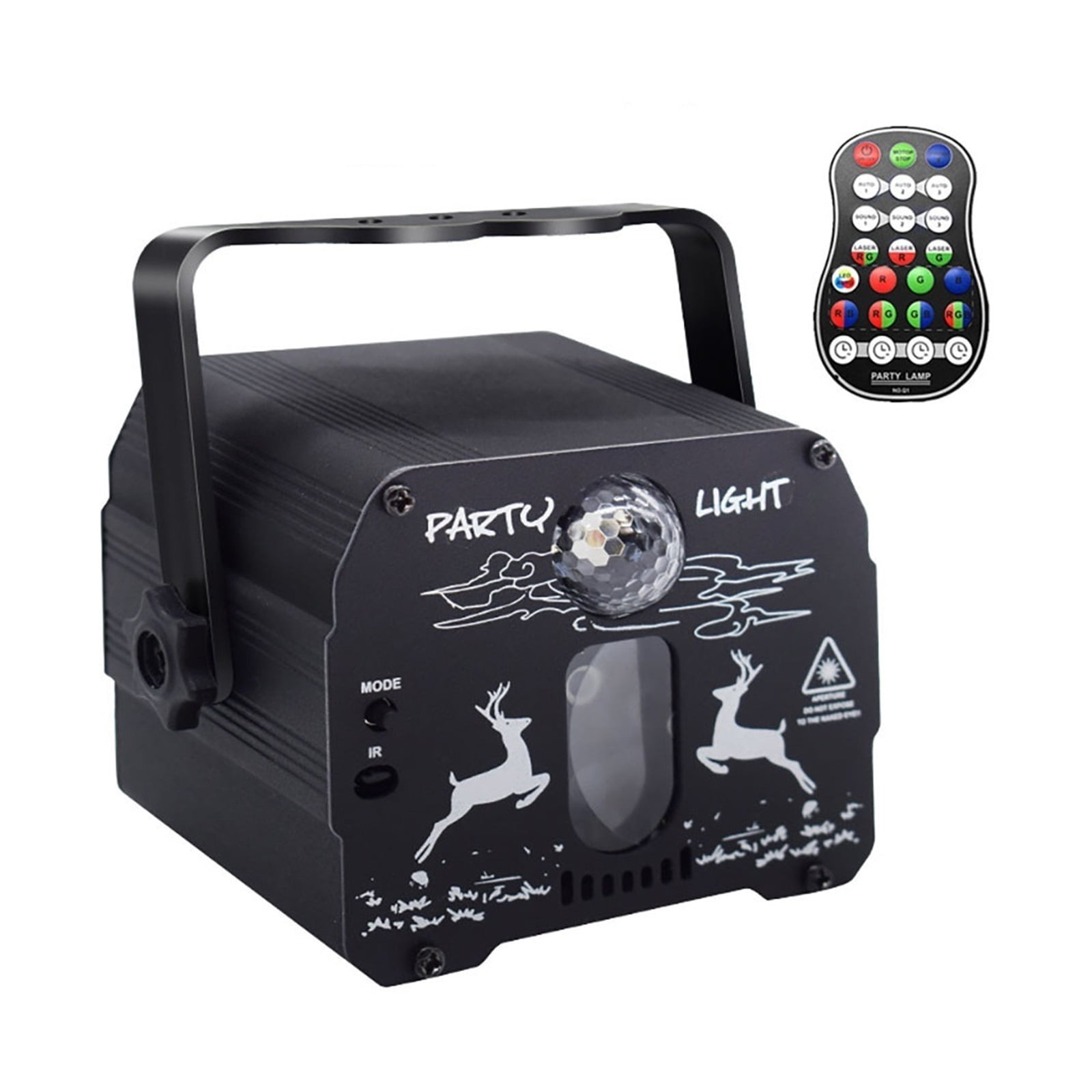 Voice Controlled DJ Stage Disco Light Party Mini Light Wedding Camping ...