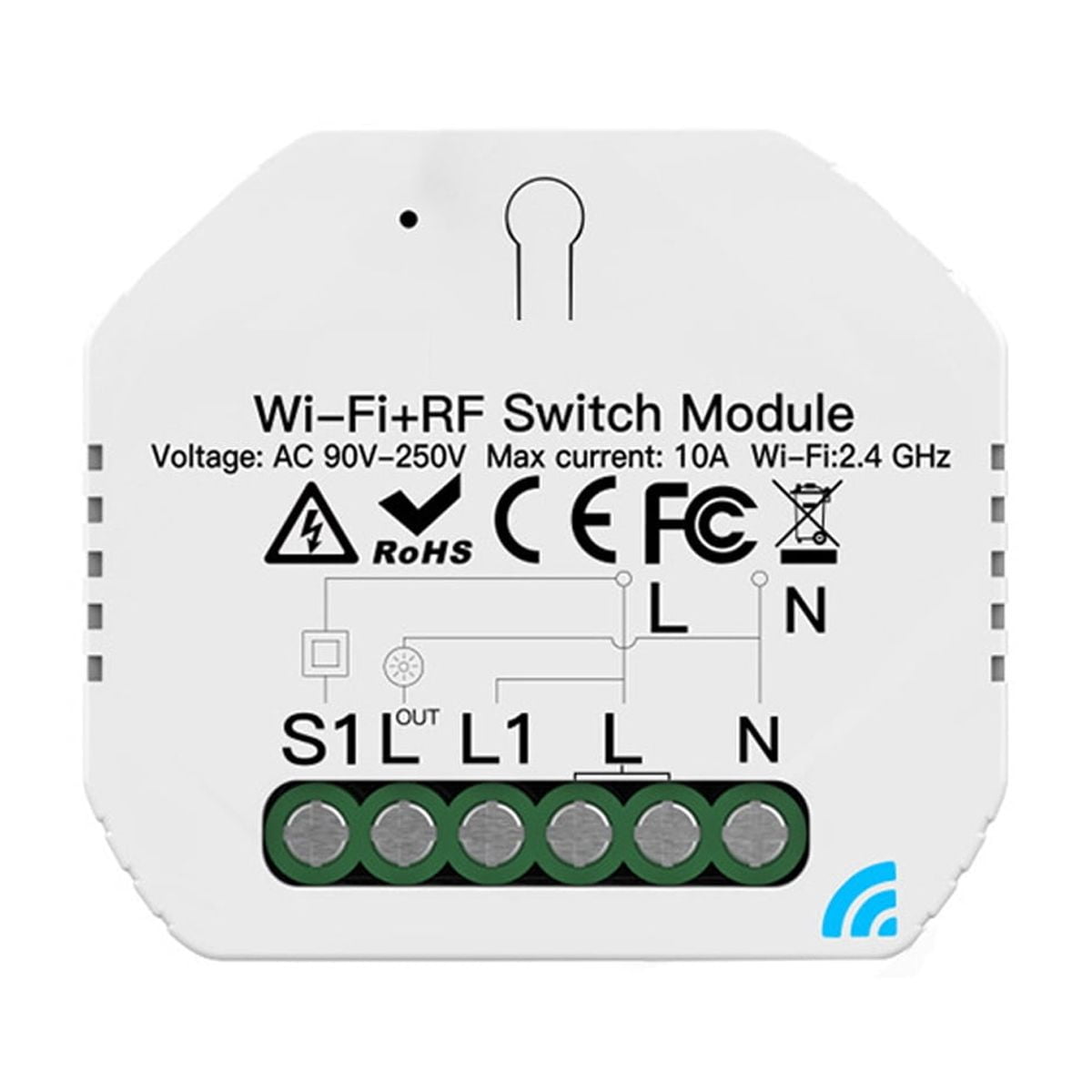 Voice-Controlled Smart Dimmer Switch, Mini Design for Dimmable Bulbs ...