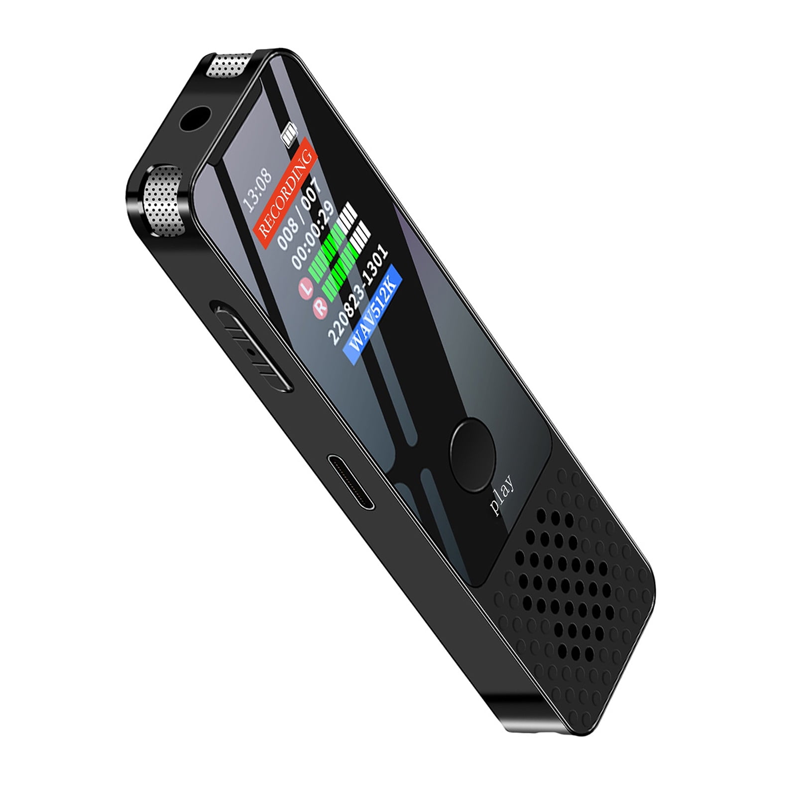 Voice Digital Voice Recorder 64GB Activated Record Playback MP3 Music ...