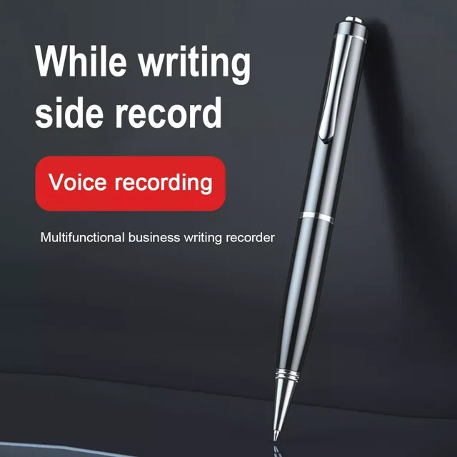 Voice HD Recorder Pen Digital Activated Mini Spy Audio Dictaphone Pen ...