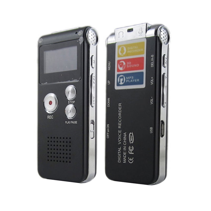 Voice Record Mini 8GB Digital Sound Audio Recorder Dictaphone MP3 ...