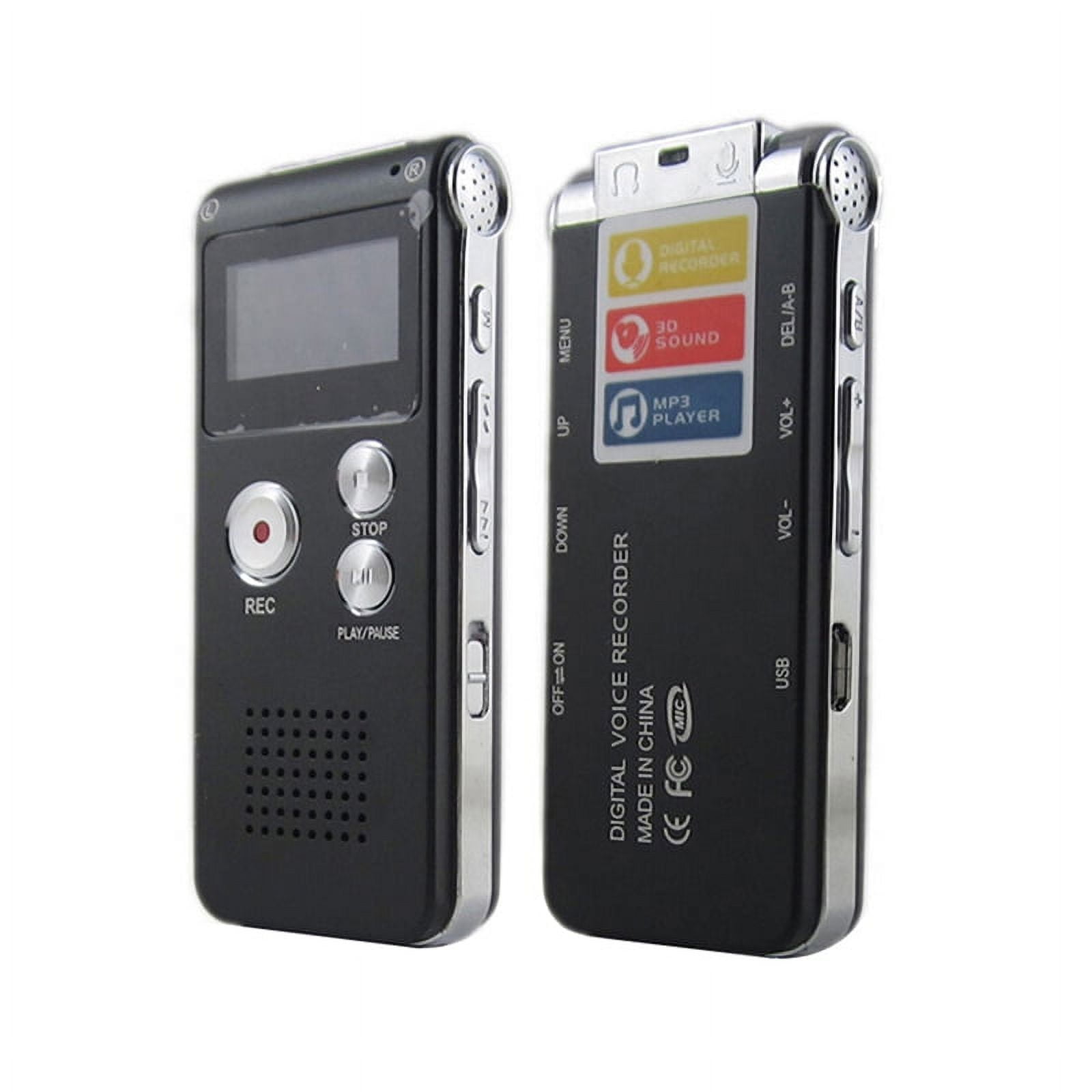 Voice Record Mini 8GB Digital Sound Audio Recorder Dictaphone MP3 ...