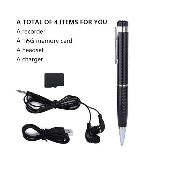 Voice Recorder Pen - Professional Audio Recorder with Refillable Design ...