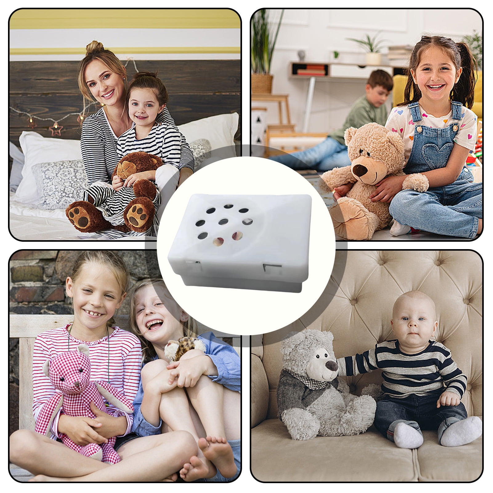 Voice Recorder for Stuffed Animal | Mini Square Voice Recording Device ...