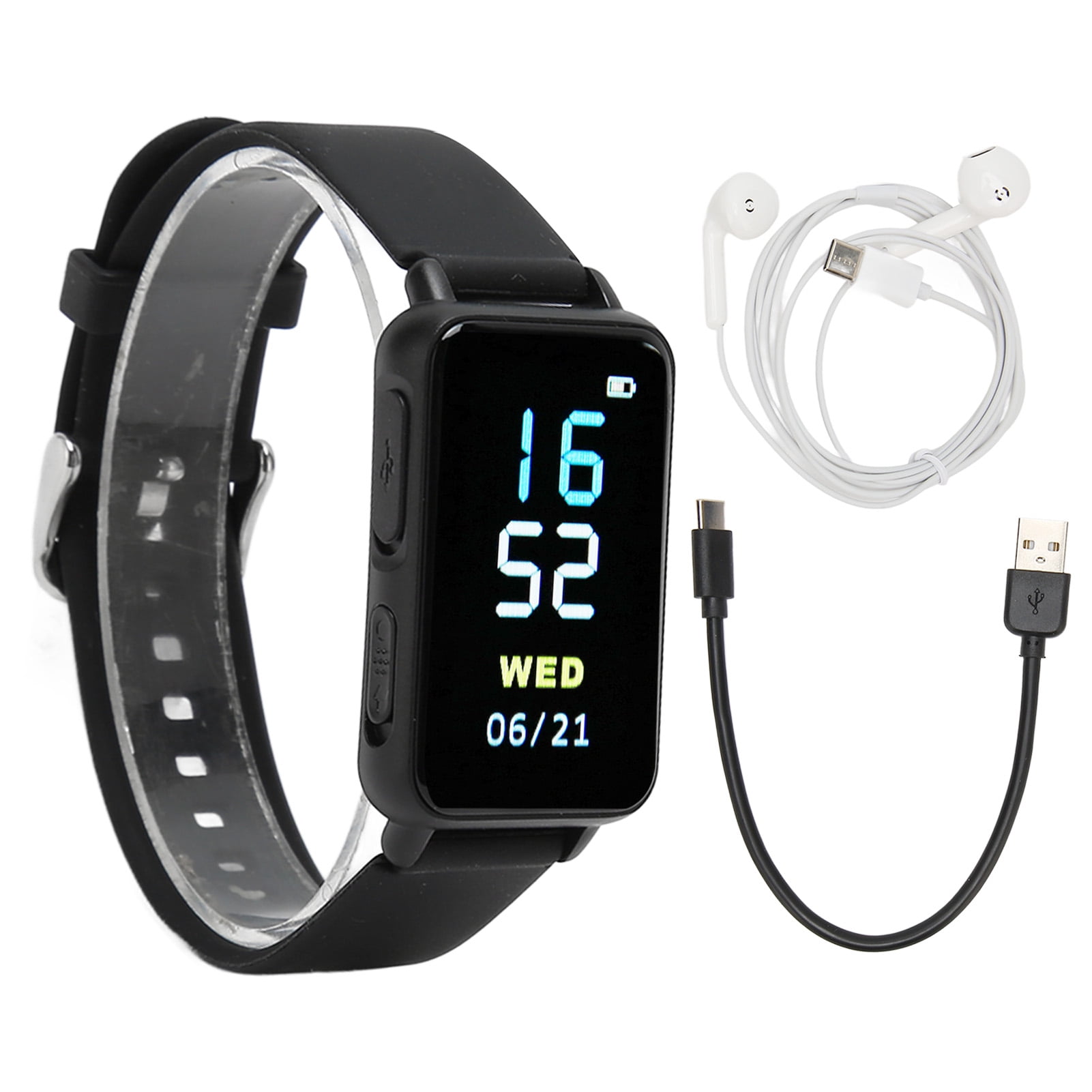 Voice Recorder Watch AI Intelligent HD Noise Reduction Bluetooth MP3 ...