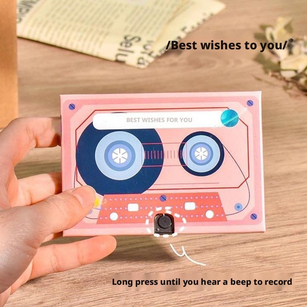 Voice Recording Cassette Tape Gift,Valentine's Day Recordable Greeting ...
