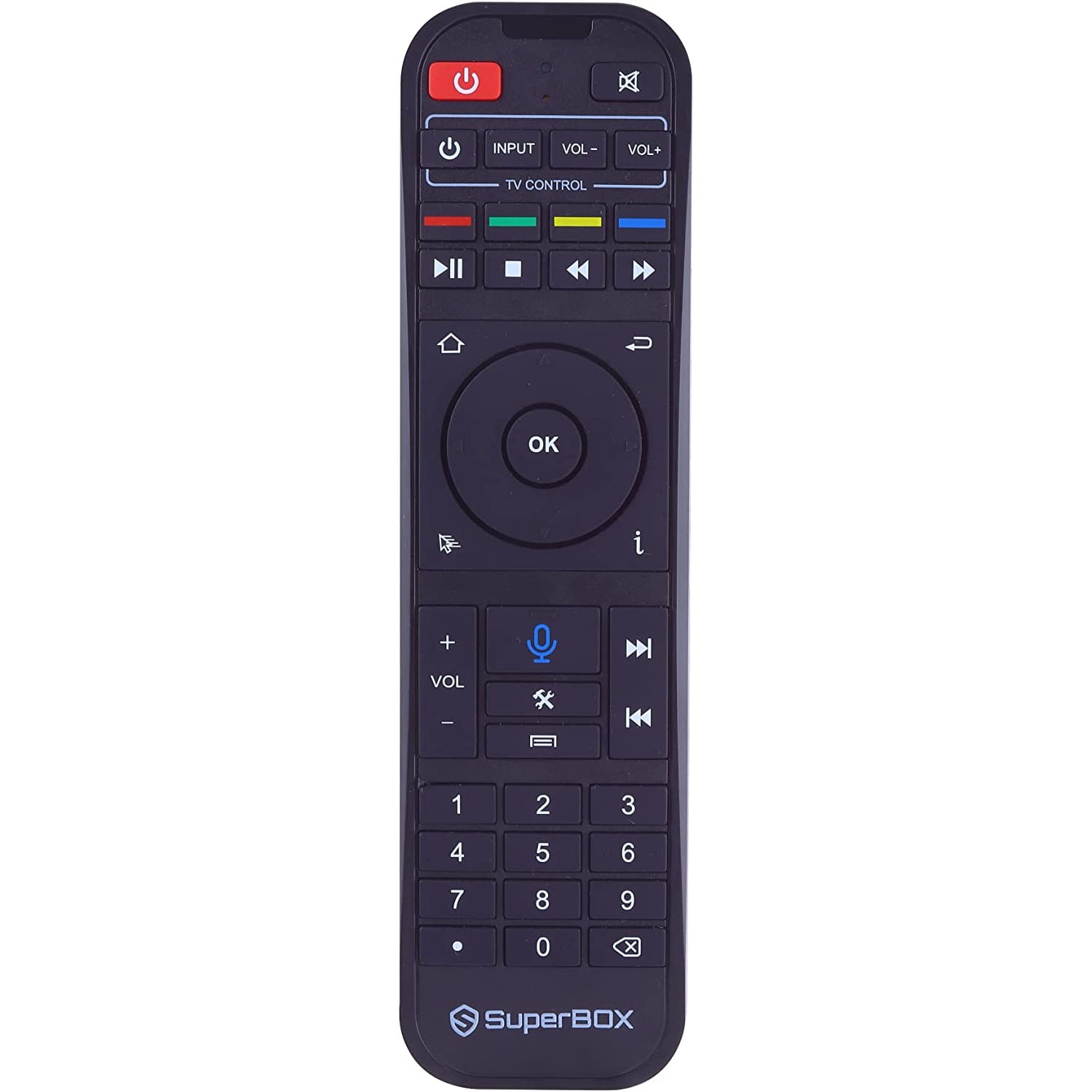 SuperBox Voice Remote Control, Bluetooth Media Remote for S3 Pro, S4 ...
