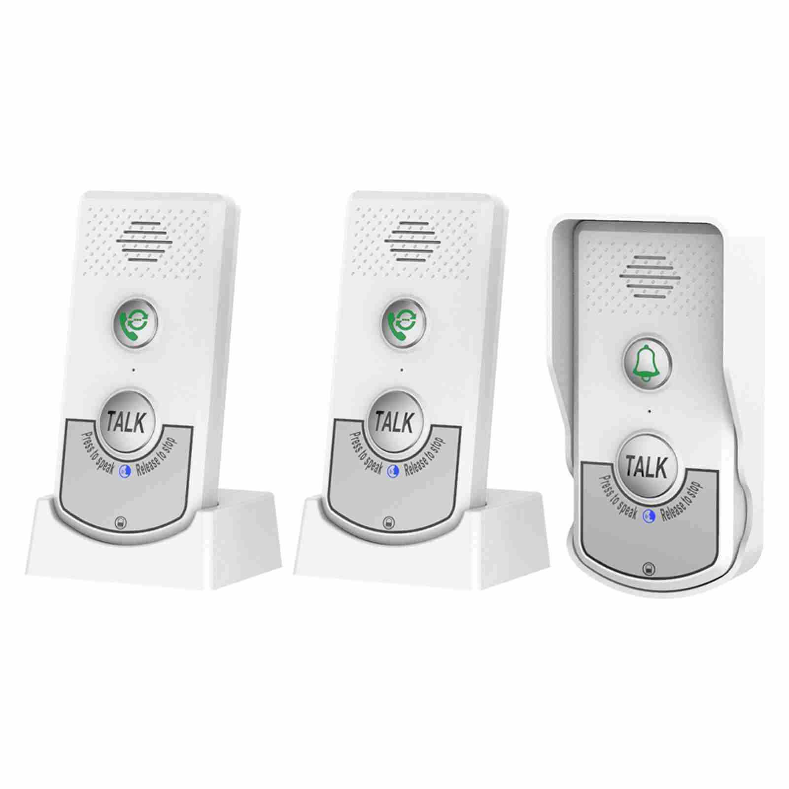 Voice Wireless Doorbell Intercom Rechargeable Smart Intercom Doorbells ...