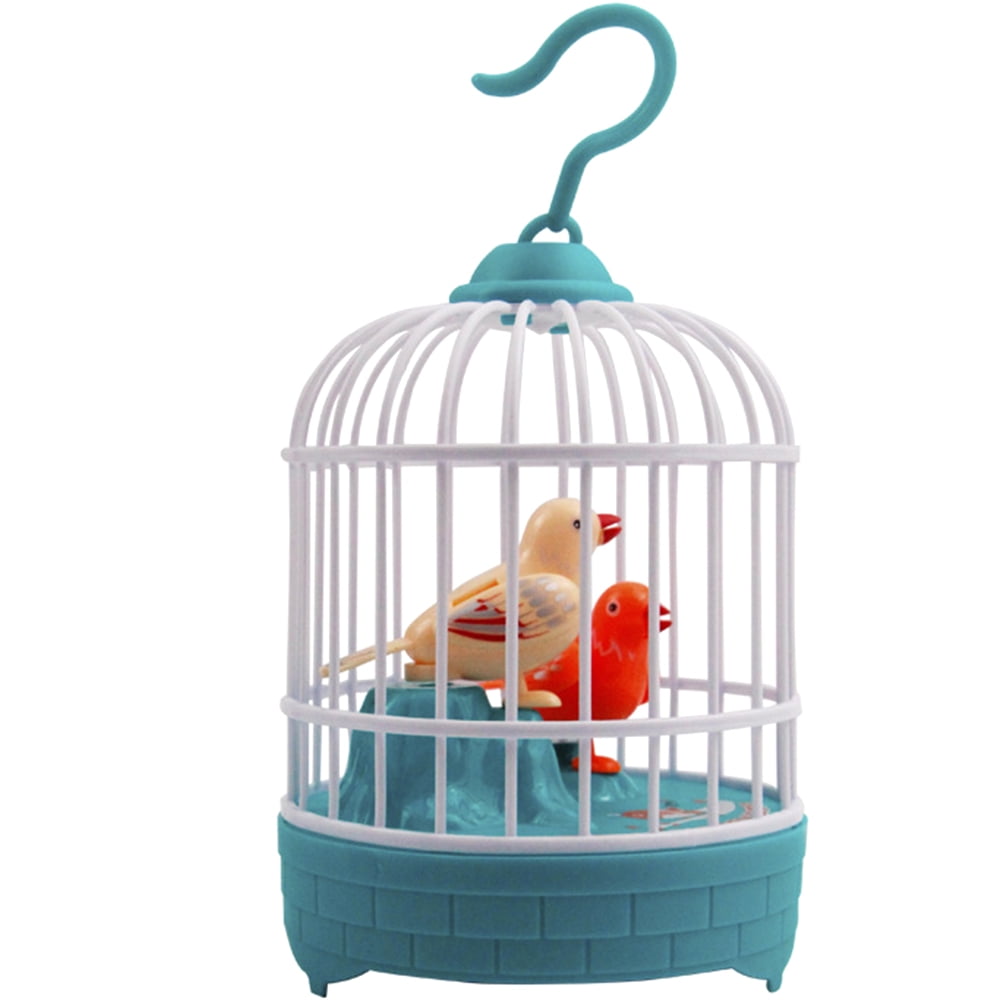 Voice-activated Bird Cage Toy Electric Acoustic Interactive Bird Cage ...