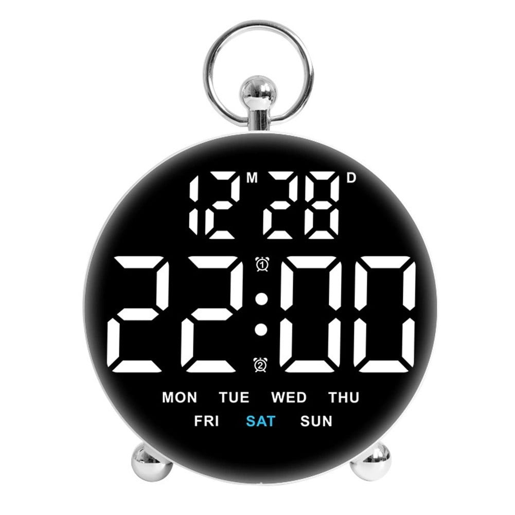 Voice controlled digital alarm clock Night Mode Nap Watch Clock LED ...