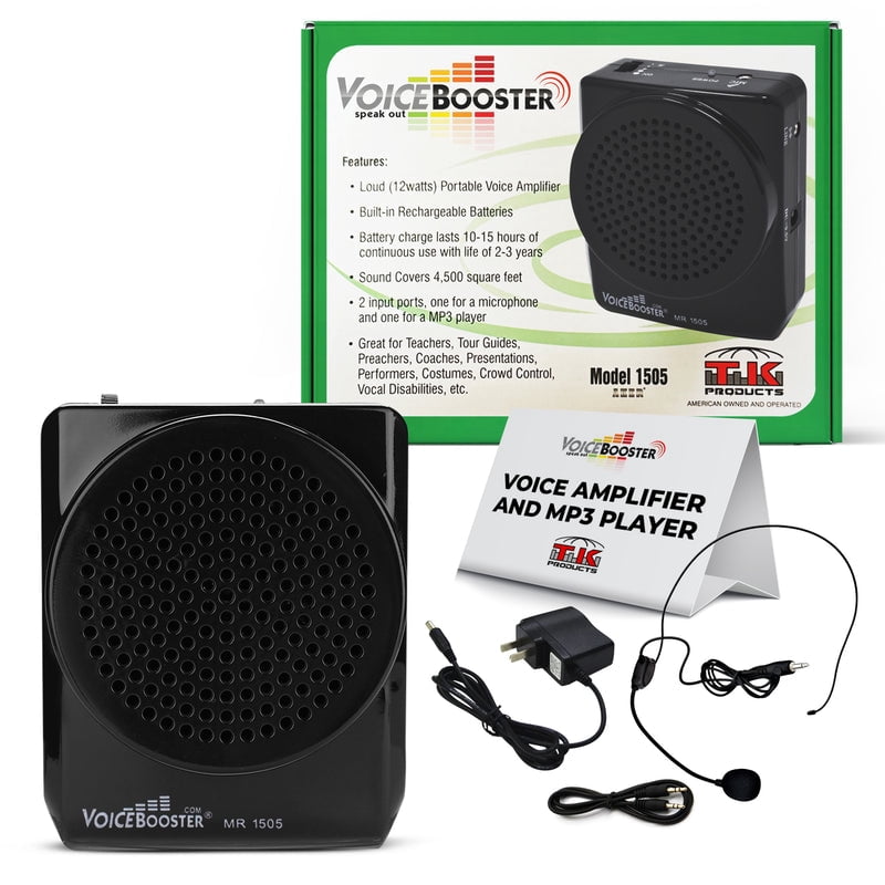 VoiceBooster 12W Portable Voice Amplifier MR1505: Small Personal ...