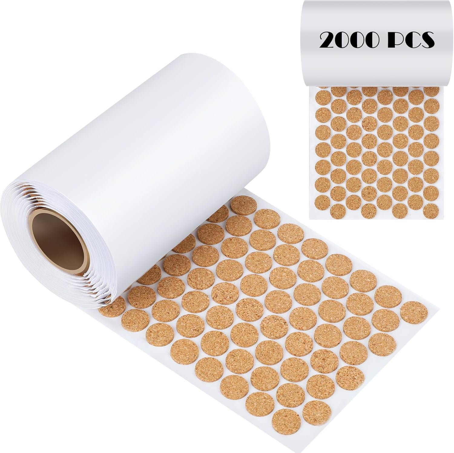 LOLIPPYY Self Adhesive Cork Rounds 1 Roll 0.55X0.55X0.06In - Walmart.com