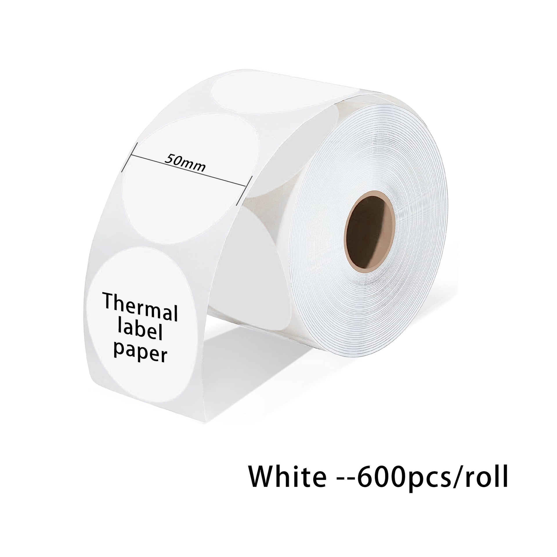 Voiceine 1 Roll Thermal Stickers Labels Round Thermal Printer Labels ...