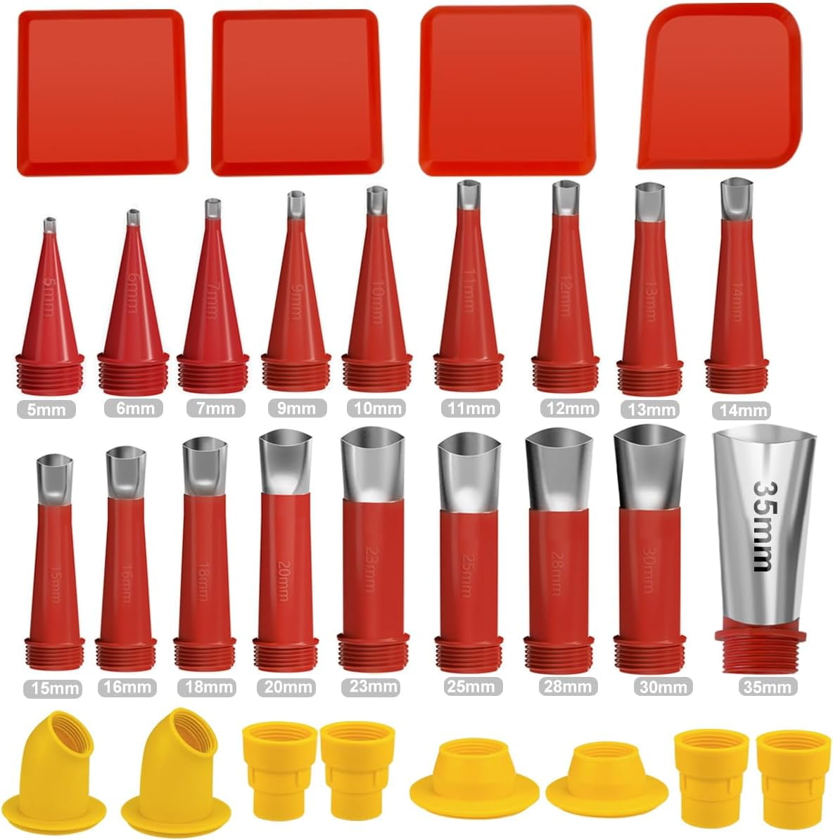 Voiceine 1 Set of Caulking Nozzle Caulking Finishing Tool Practical ...