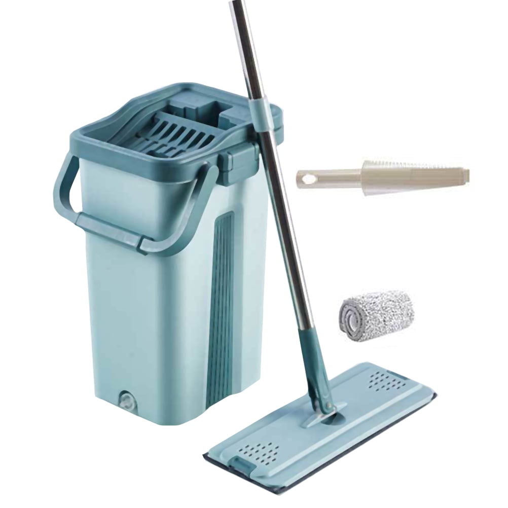 Voiceine 1 Set of Mop Bucket Cleaning Microfiber Mop Bucket Non-wash ...