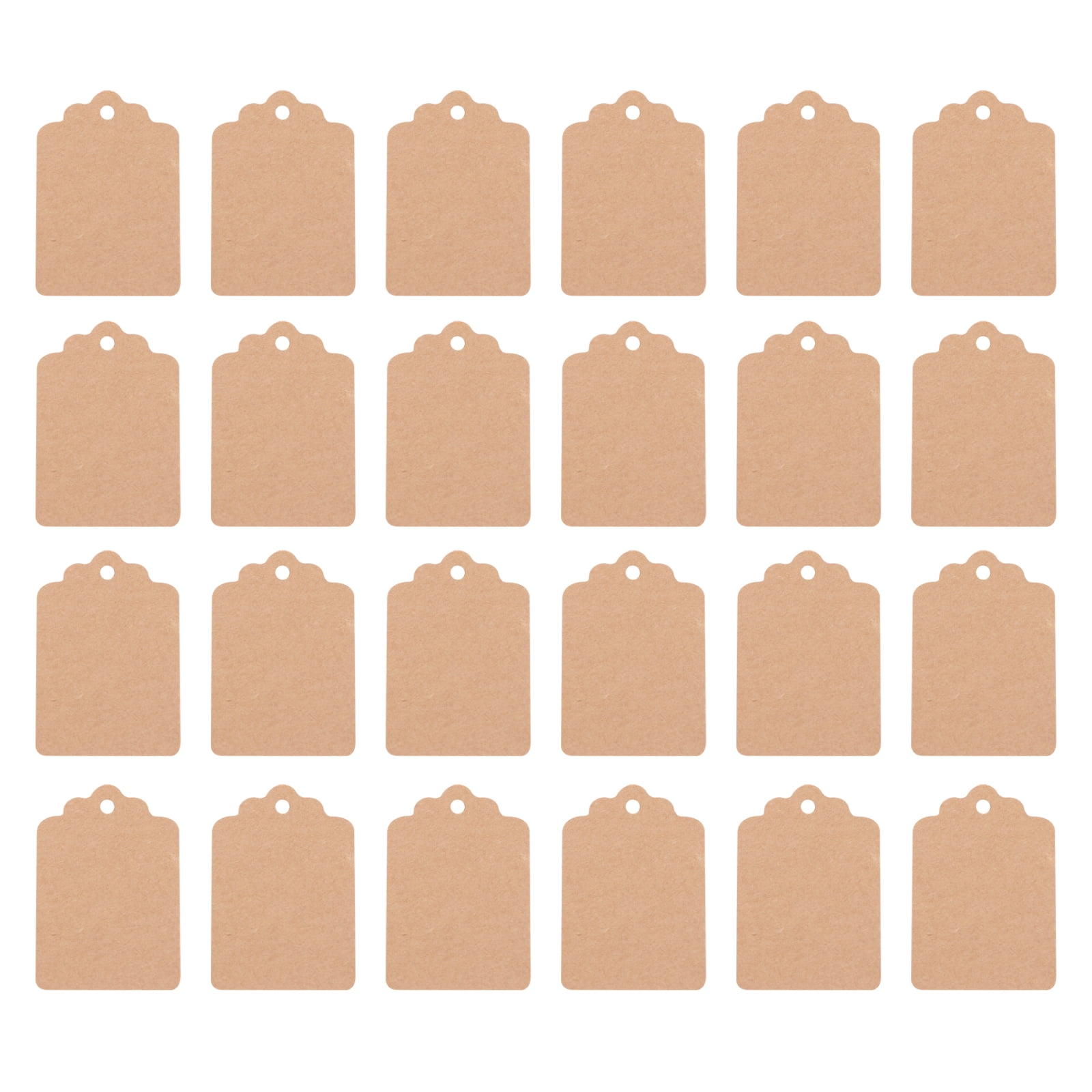 Voiceine 1000 Pcs Plain Kraft Paper Tag Name Tag Price Tag Gift Tag for ...