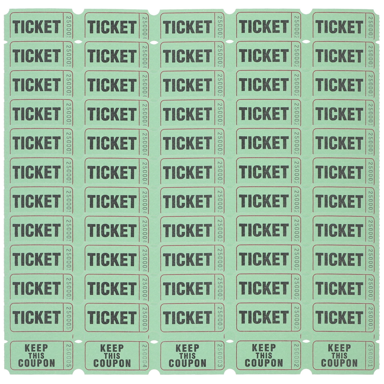 Voiceine 100pcs Raffle Tickets Party Game Raffle Tickets Festival ...