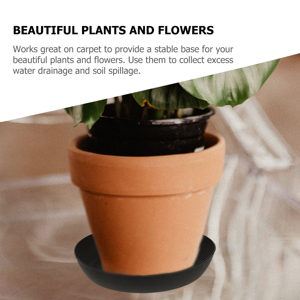 Voiceine 10pcs Plants Saucer Flower Pot Tray Plastic Flower Planter ...