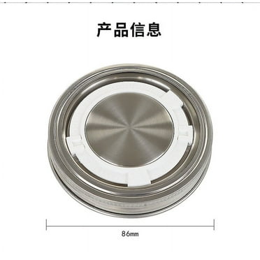 Large Metal 110mm Lid For One Gallon And 64oz Wide Mouth Glass Jar ...