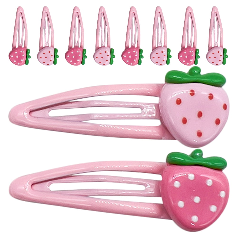 Voiceine 20Pcs Strawberry Hair Clip Girls Hairpins Hair Clips ...