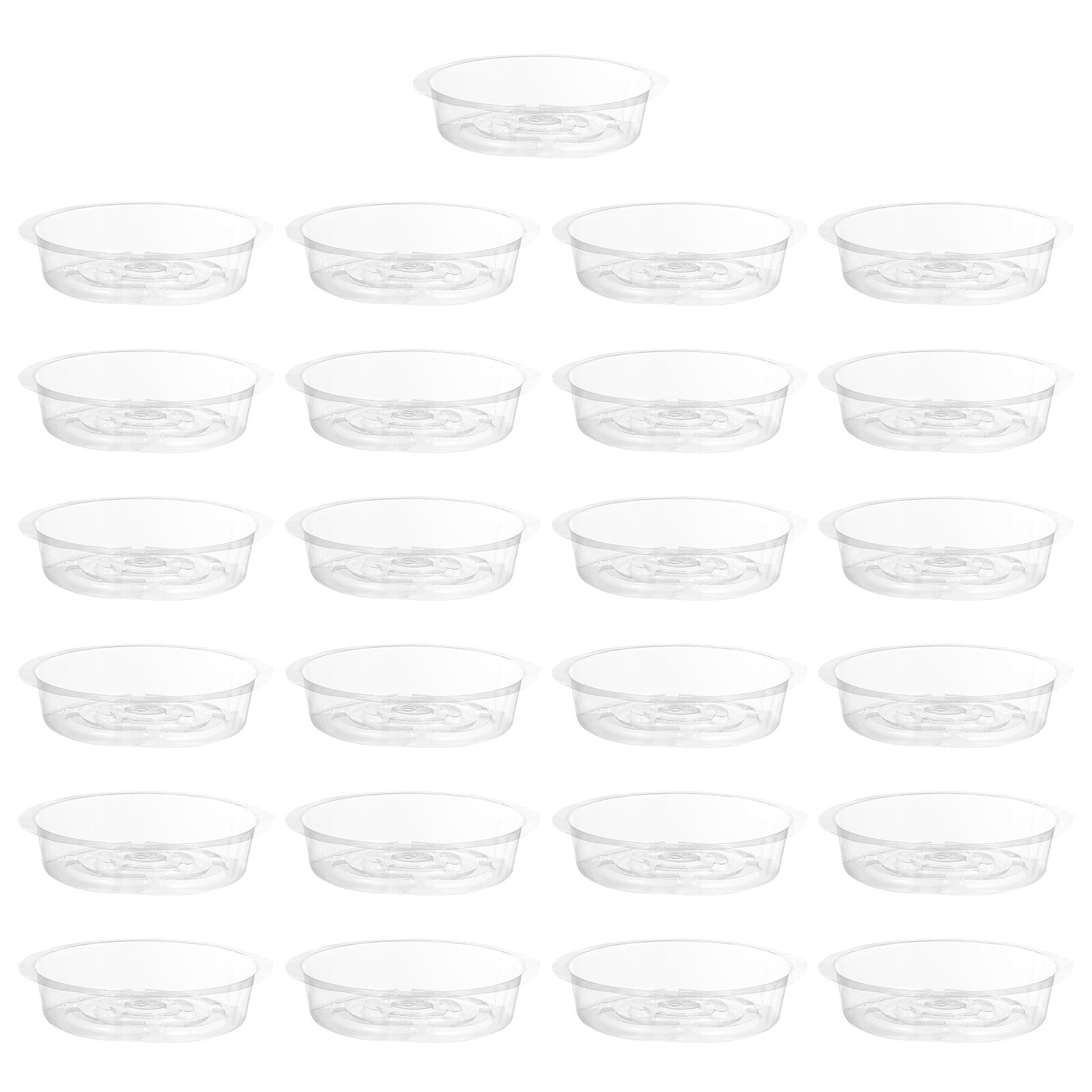 Voiceine 25pcs Planter Pot Saucers Clear Flower Pot Tray Flower Pot ...