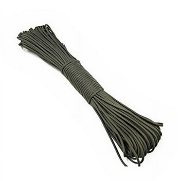 7 Rope Paracord Parachute Rope Resistant Camping Survival Color: green ...