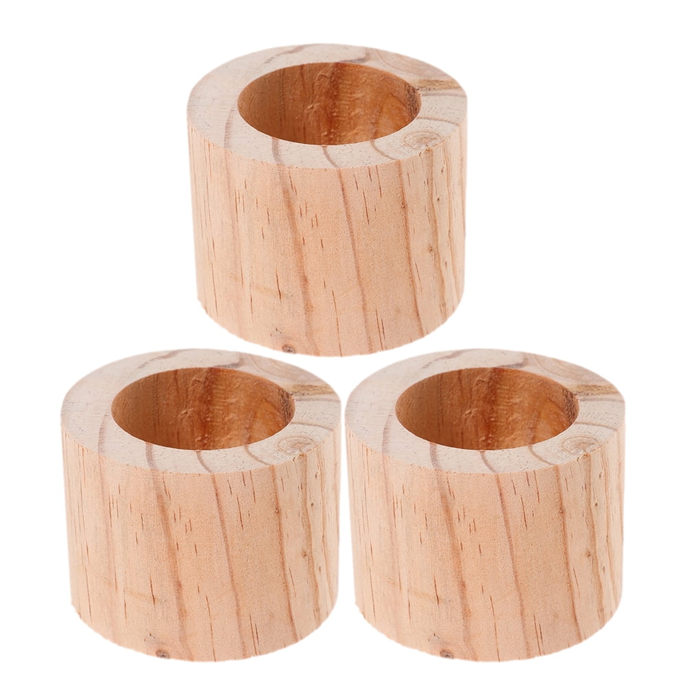 Voiceine 3Pcs Wooden Flower Pot Bark Bucket Planter Rustic Succulent ...