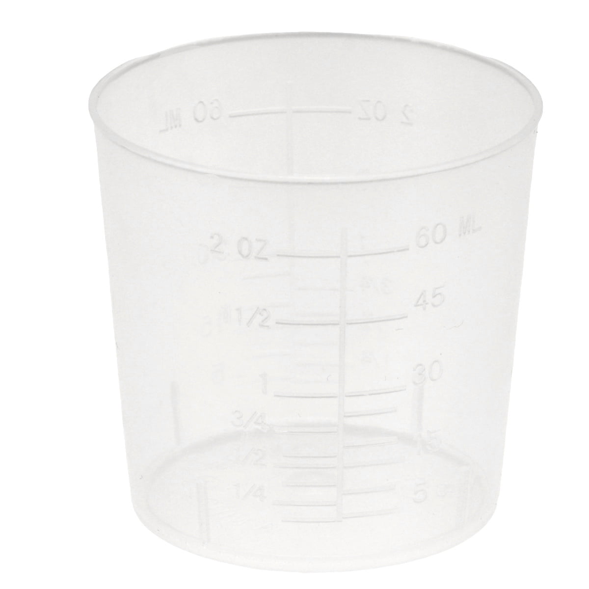 Voiceine 40Pcs 60ml Graduated Plastic Measuring Cup Transparent Scale ...