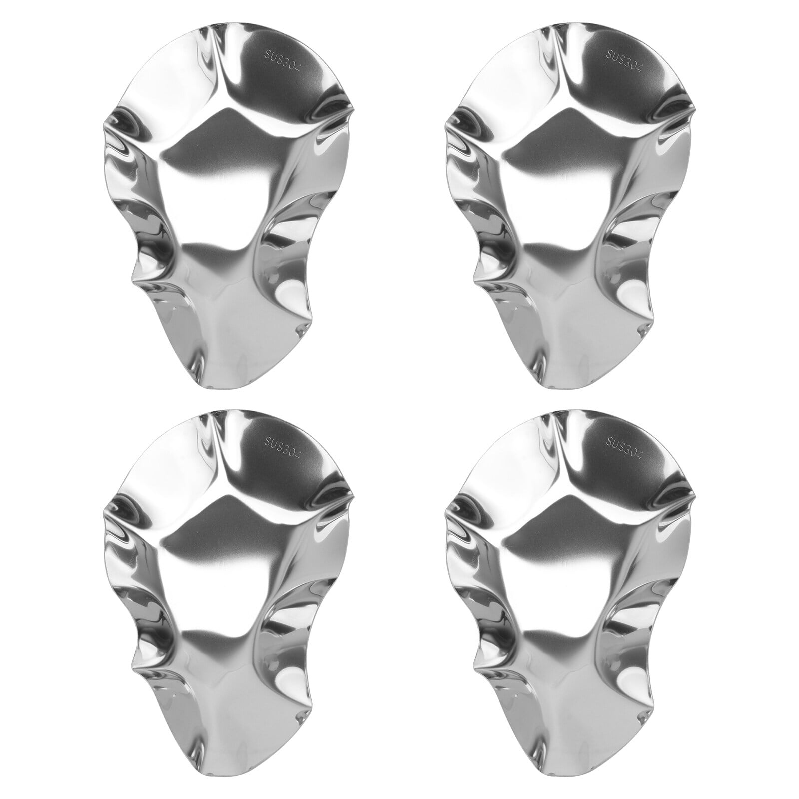 Voiceine 4Pcs Stainless Steel Reusable Shells Recyclable Grillable ...