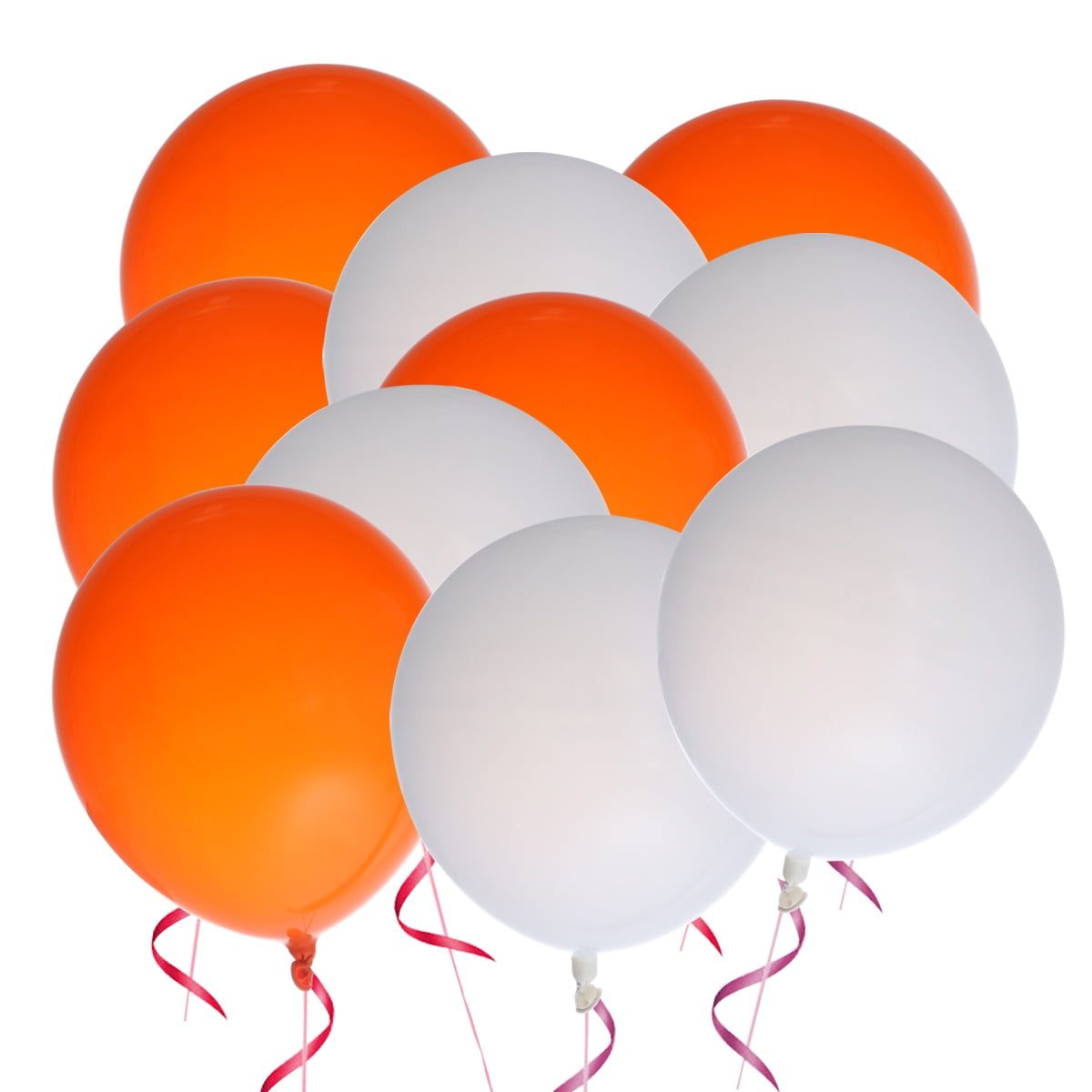 Voiceine 50 Pcs 12 Inch Matte Color Round Latex Balloons (Orange ...