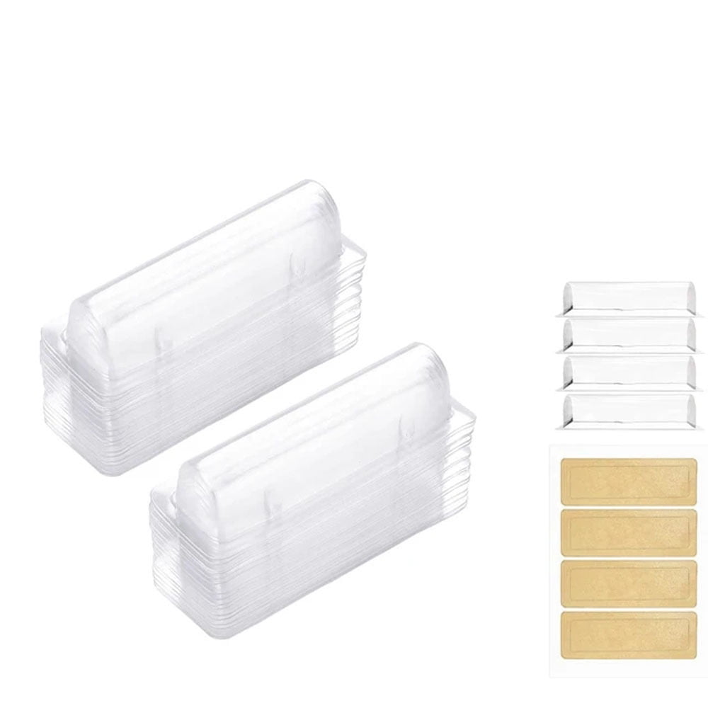 Voiceine 50pcs Clear Dome Money Holder Plastic Lip Balm Holder Plastic ...