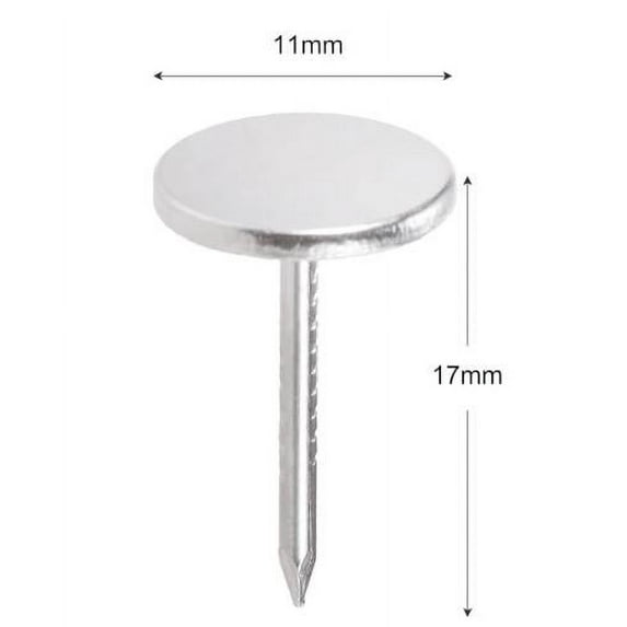 Voiceine 50pcs Flat Upholstery Tacks for Furniture Metal Push Pins ...